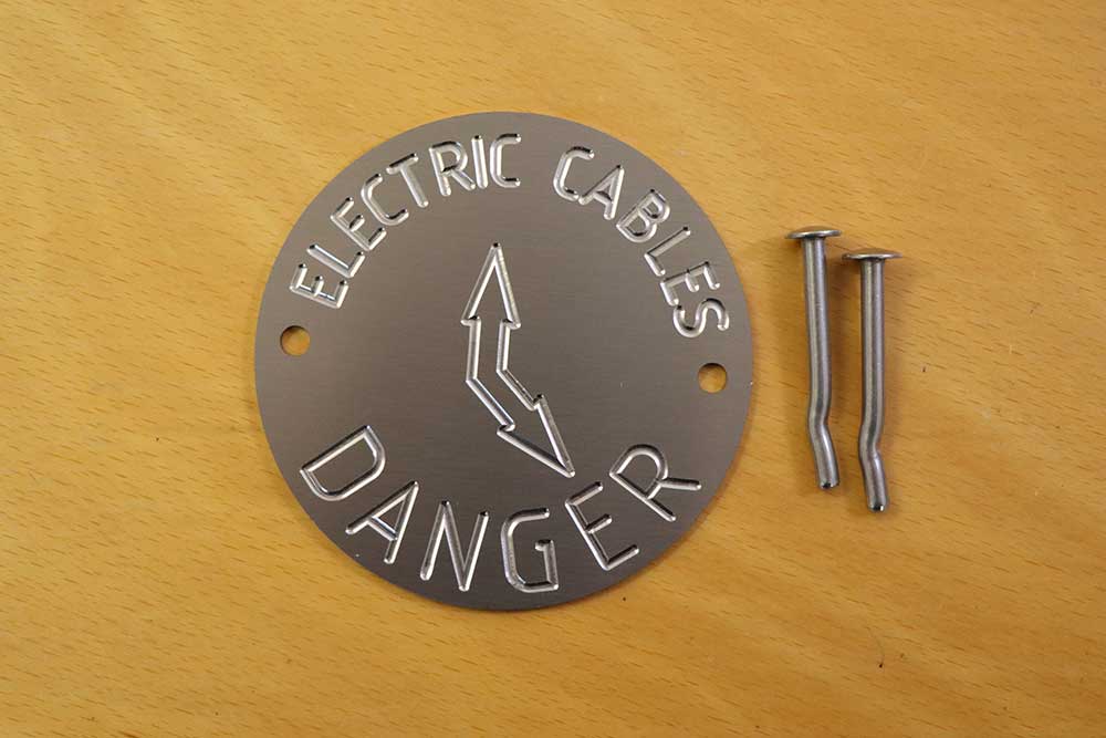 Underground Cable Electrical Marker with Arrow - Electric Cables ...