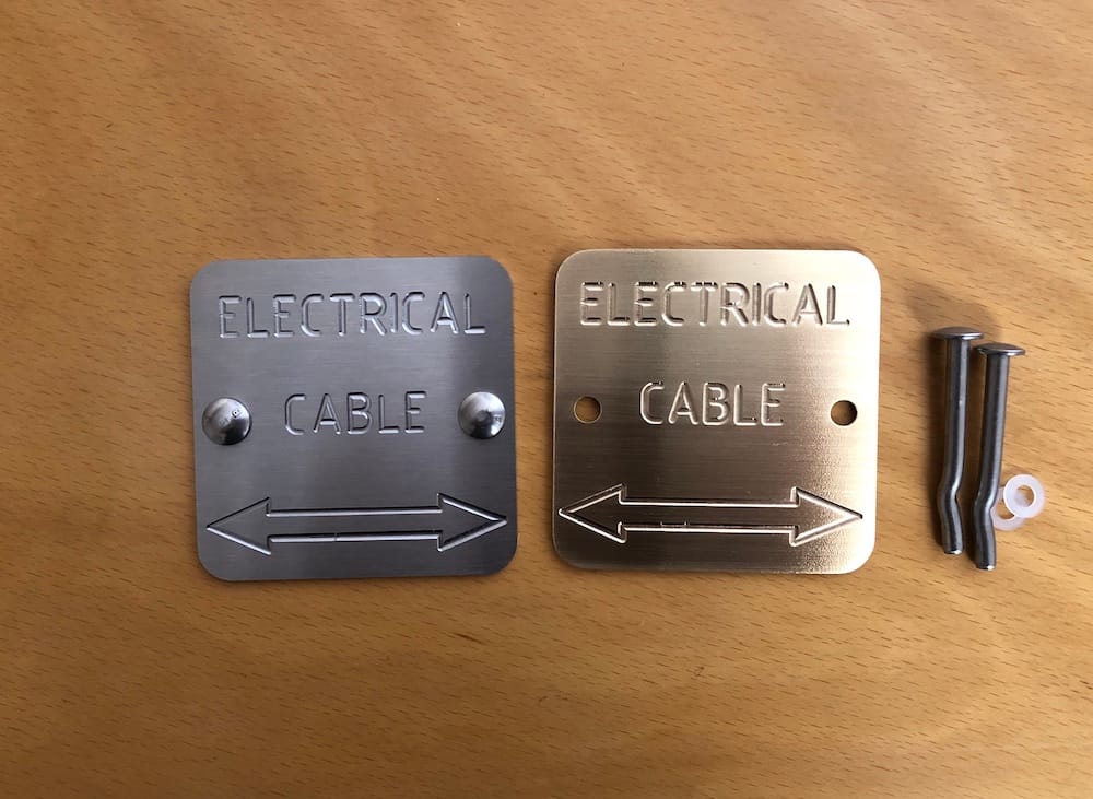 Underground Cable Markers & Labels - Electrical Cable with Directional ...