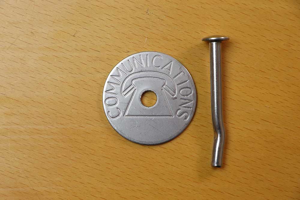 Underground Cable markers - Communications phone Kerbmarker, label.