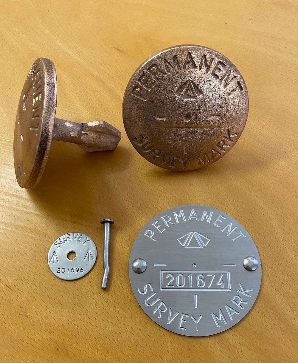 Survey markers - Stainless steel QLD approved design. Australian Made.